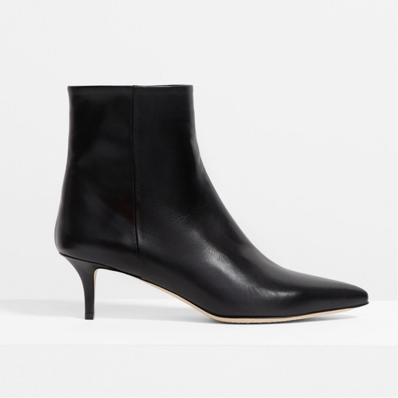 Theory | Shoes | Theory Kitten Toe Black Bootie | Poshmark